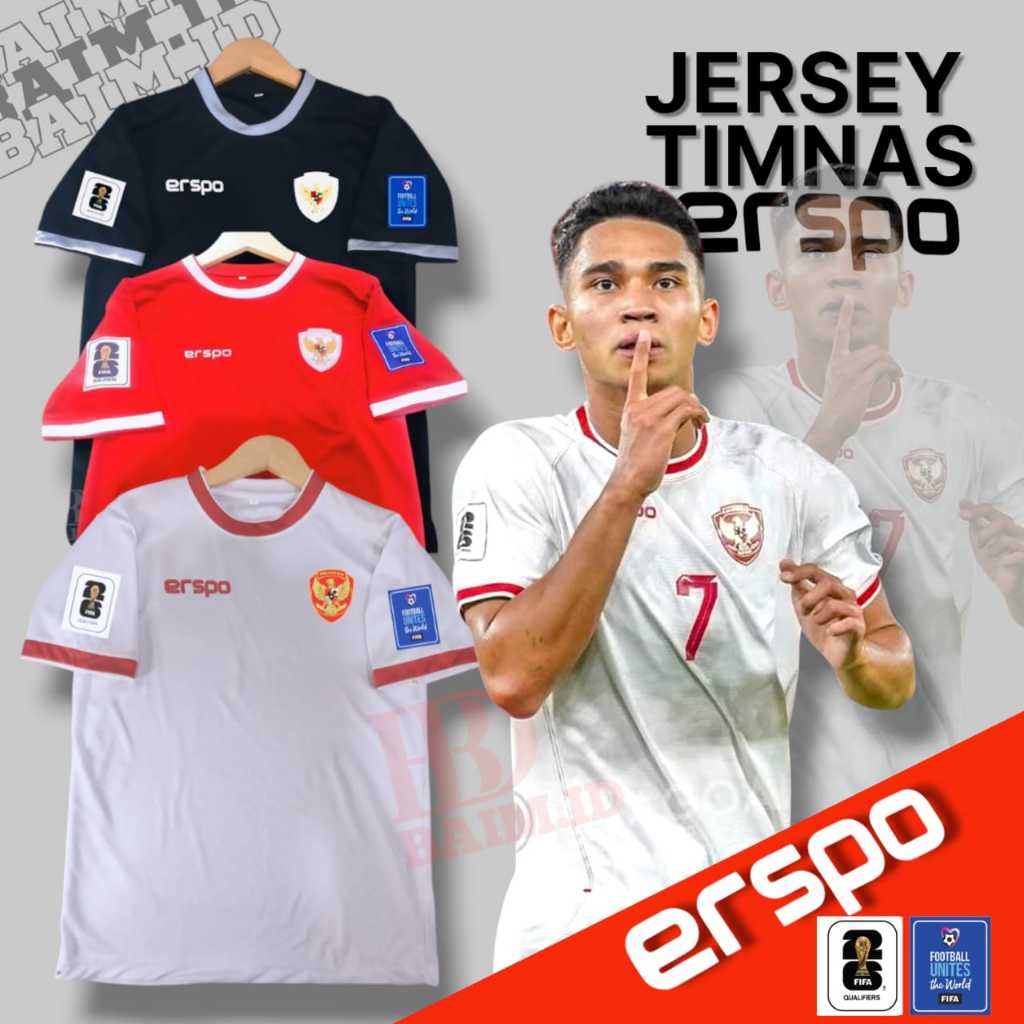 Jual Jersey Timnas Indonesia Home Terbaru 2024 Erspo Grade Original Unisex Erspo Terbatu ...