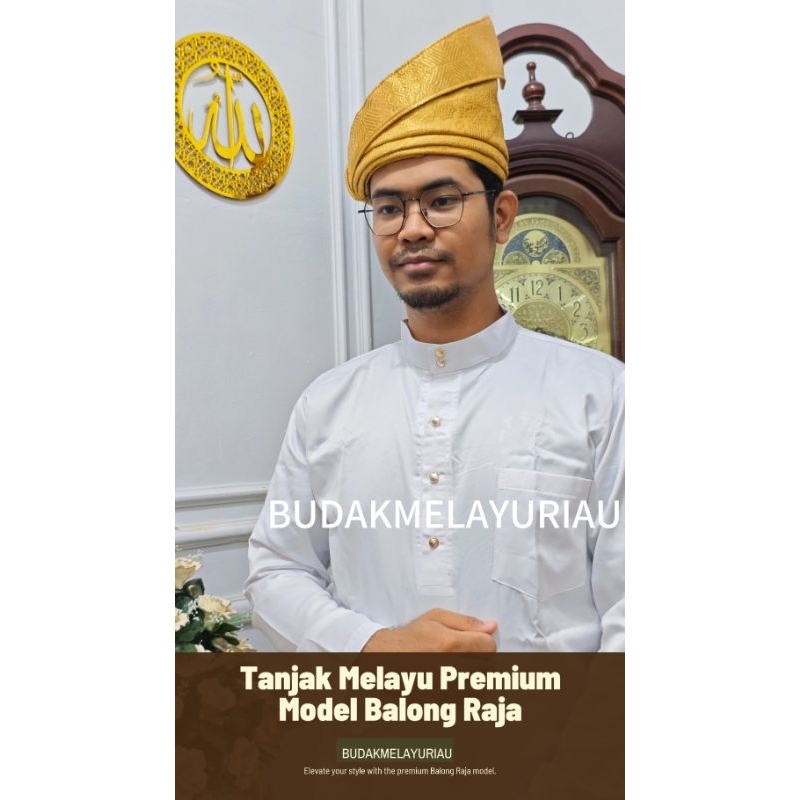 Jual TANJAK PREMIUM IKAT BALONG RAJA FULL SONGKET SIMPUL BELAKANG ...