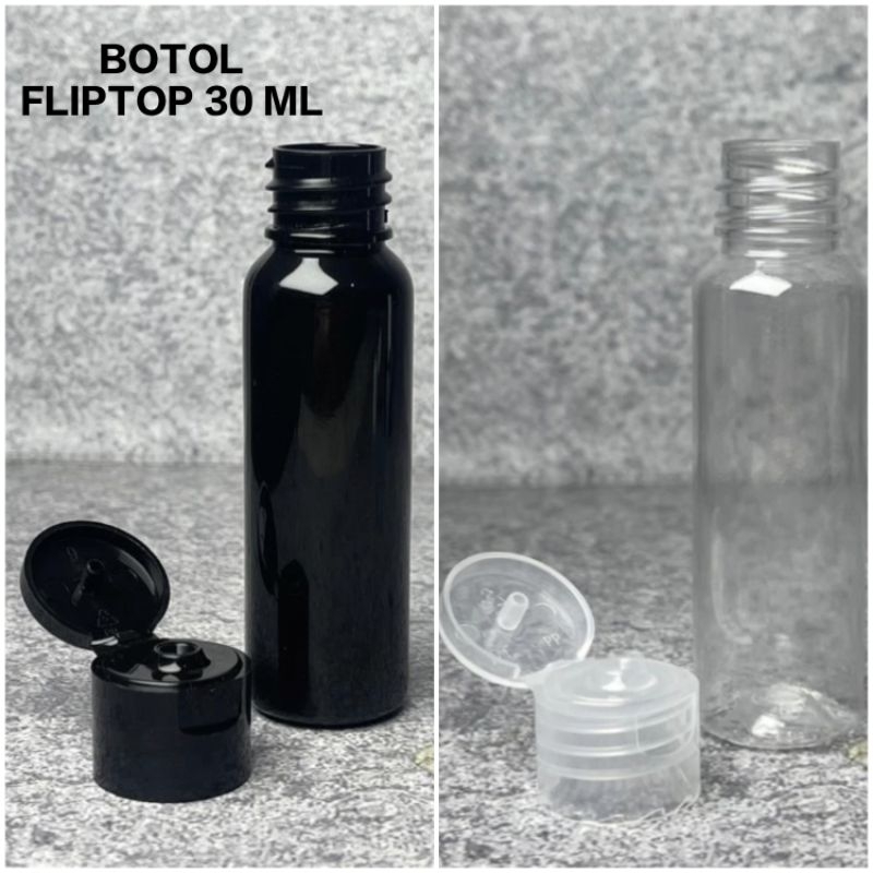 Jual 10 pcs BOTOL PLASTIK 30 ml FLIPTOP/ BOTOL BENING / BOTOL FLIPTOP 30 ml PLASTIK ISI ULANG ...