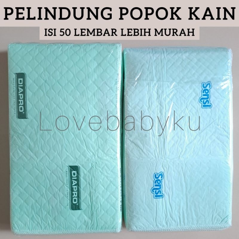Jual ISI 50 JAHIT TEPI UNDERPAD BAYI PAS UKURAN POPOK PERLAK ALAS OMPOL ...
