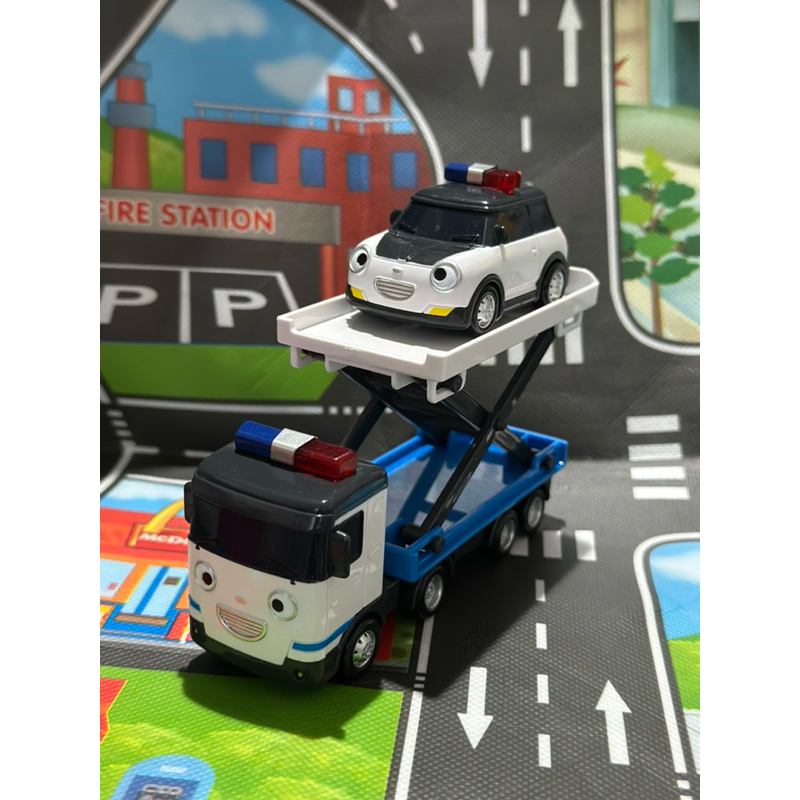 Jual Iconix Tayo The Little Bus Set Police Car - Preloved / Bekas ...