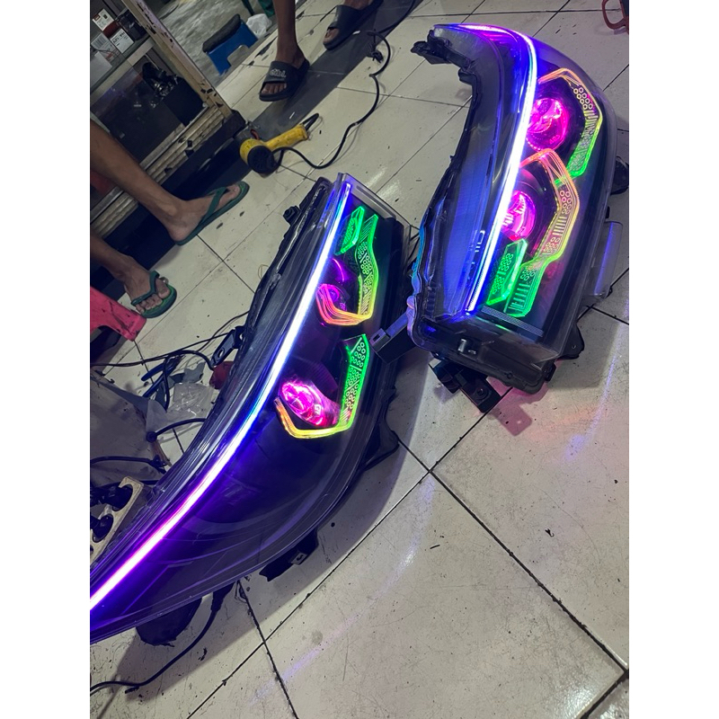 Jual Lampu innova reborn full custom rgb biled projector | Shopee Indonesia