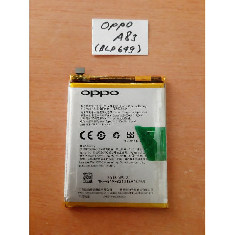Jual baterai Batre Batu oppo A83 Copotan | Shopee Indonesia