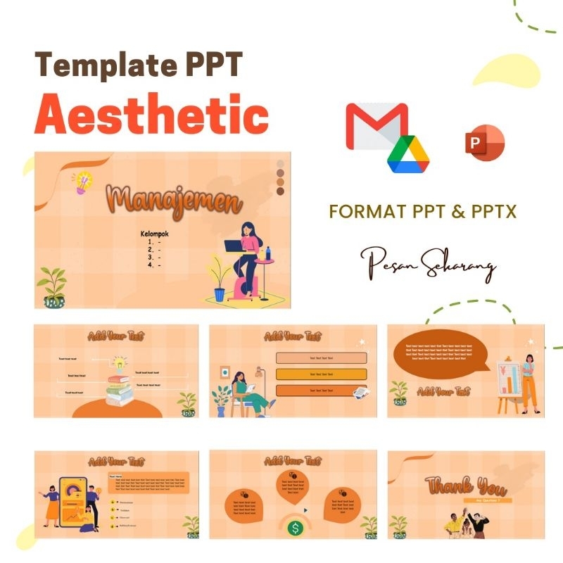 Jual Template Powerpoint Aesthetic | Animaton | Morph | Shopee Indonesia