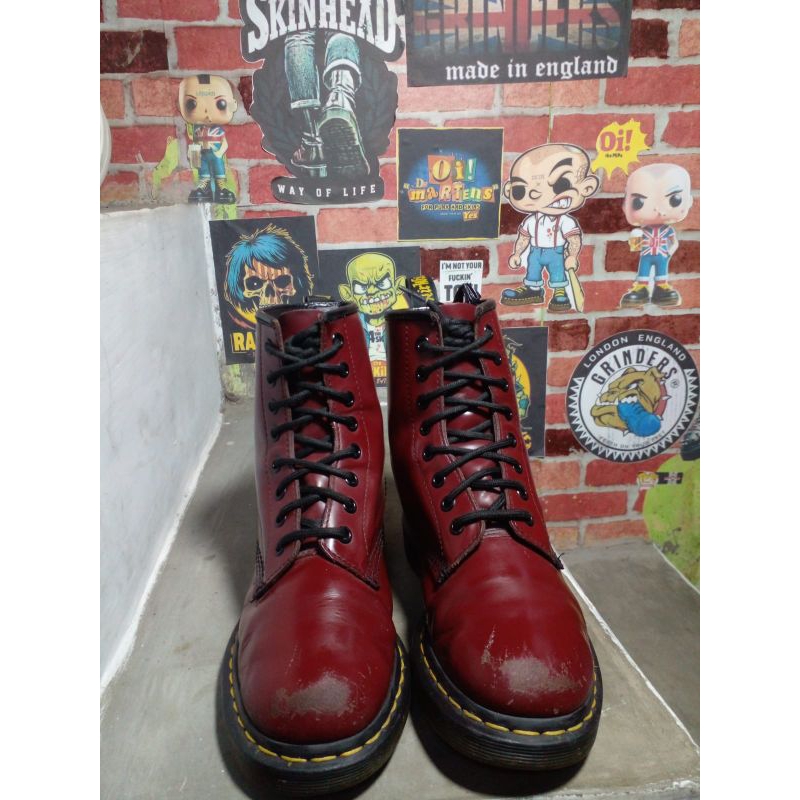 Jual Dr.martens 1460 red chery | Shopee Indonesia