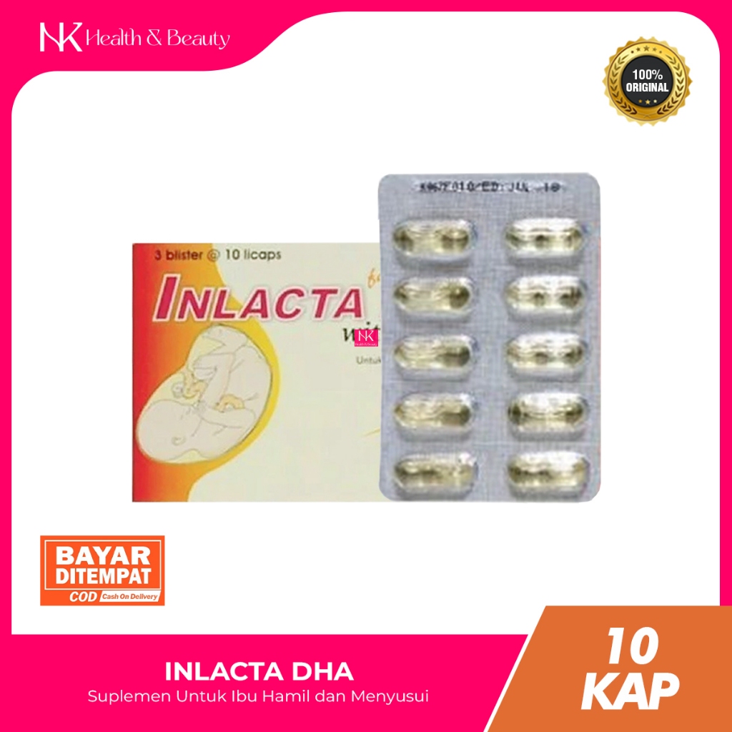 Jual Inlacta DHA 1 Strip 10 Kapsul - Suplemen Ibu Hamil & Menyusui ...
