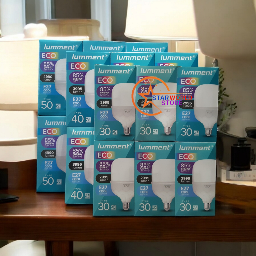 Jual Paket Hemat 6 Pcs LUMMENT ECO Lampu Bohlam LED Jumbo - Cahaya ...