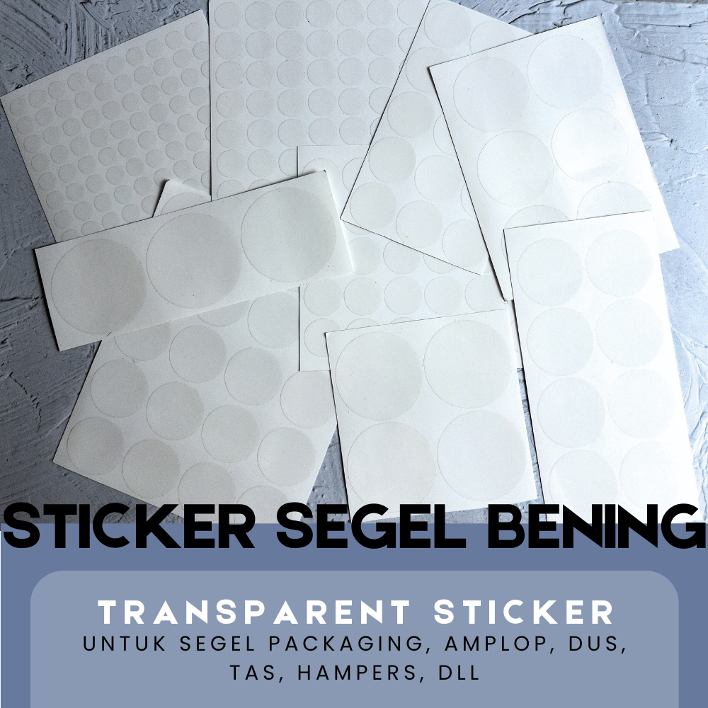 Jual Sticker Circle Bening - Segel Tempel Bulat Transparent Lingkaran ...
