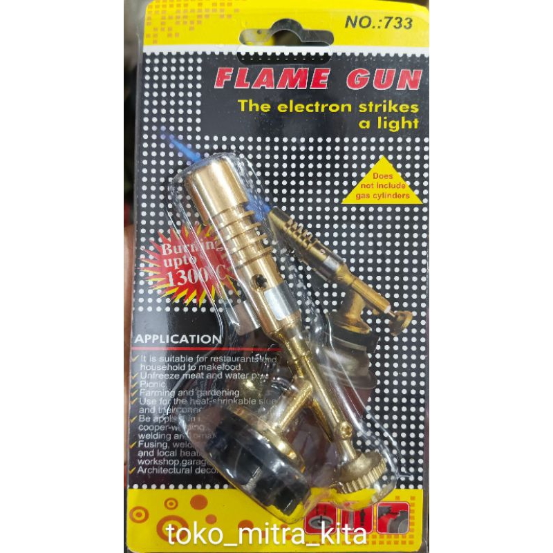 Jual Gas Portable Torch Kepala Las Flame Gun Bakar Sate Seafood BBQ Blow Torch Flame Gun ...