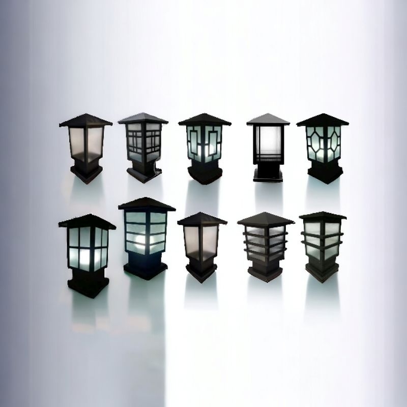 Jual Lampu Pilar Pagar / Lampu Taman Outdoor Minimalis Waterproof ...