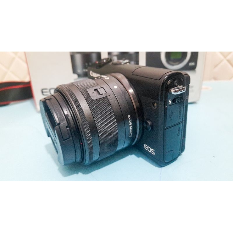 Jual Canon EOS M100 kit 15-45mm STM Mirrorless Full set | Shopee Indonesia
