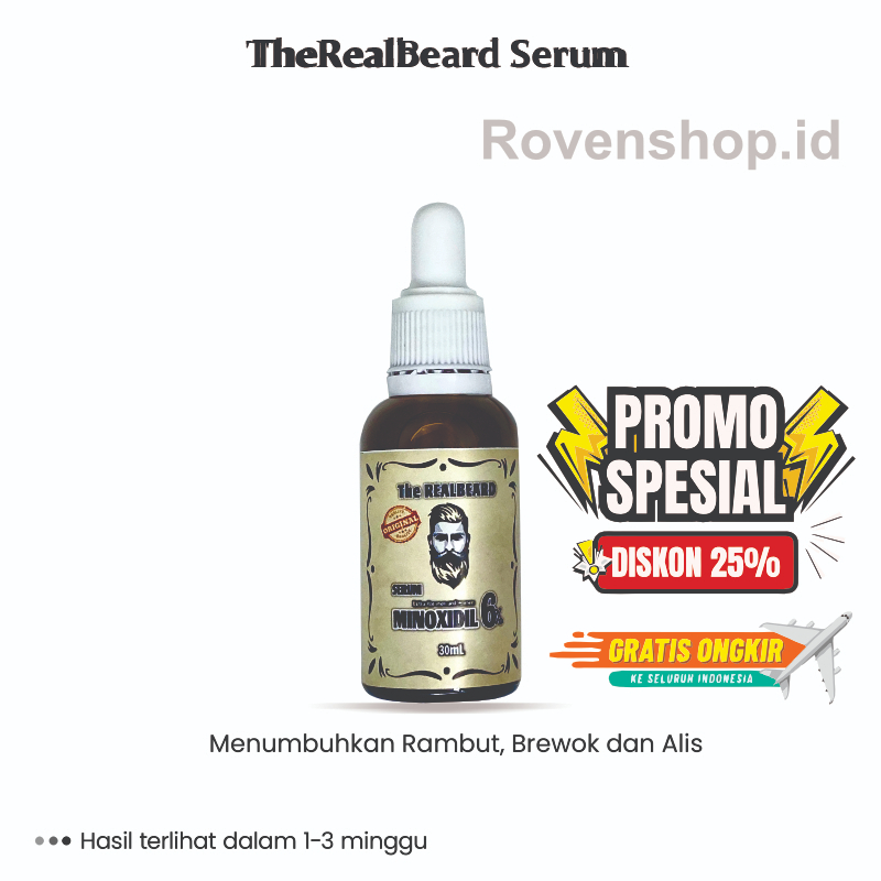 Jual Therealbeard Serum ( Menumbuhkan Rambut Botak, Brewok, Kumis, Alis ...