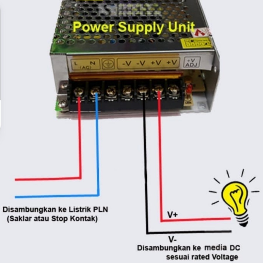 Jual power supply 12v 10a | adaptor travo switching LED 12v 10A jaring | Shopee Indonesia