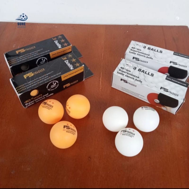Jual Bola Pingpong / Tenis Meja / Table Tennis Ball Frasser 1 Pack Isi 3 Bola | Shopee Indonesia