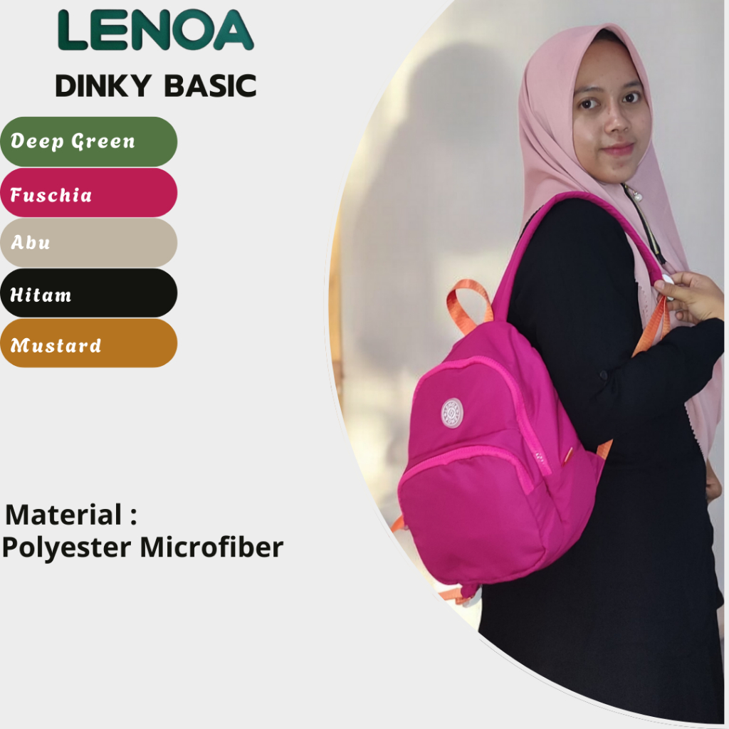 Jual Lenoa Dinky Basic Tas Ransel Mini Backpack Wanita Sekolah ...