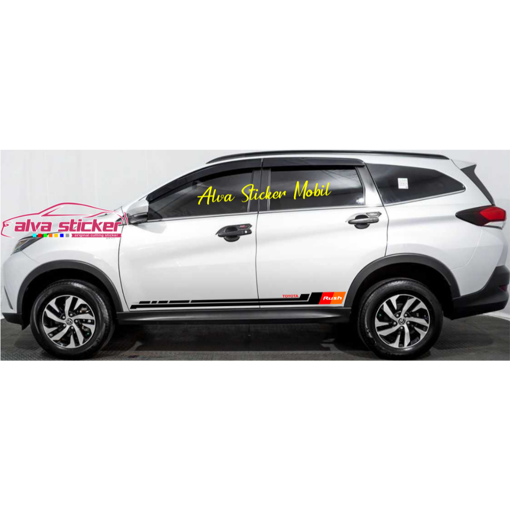 Jual sticker rush stiker rush list cutting body mobil toyota rush ...