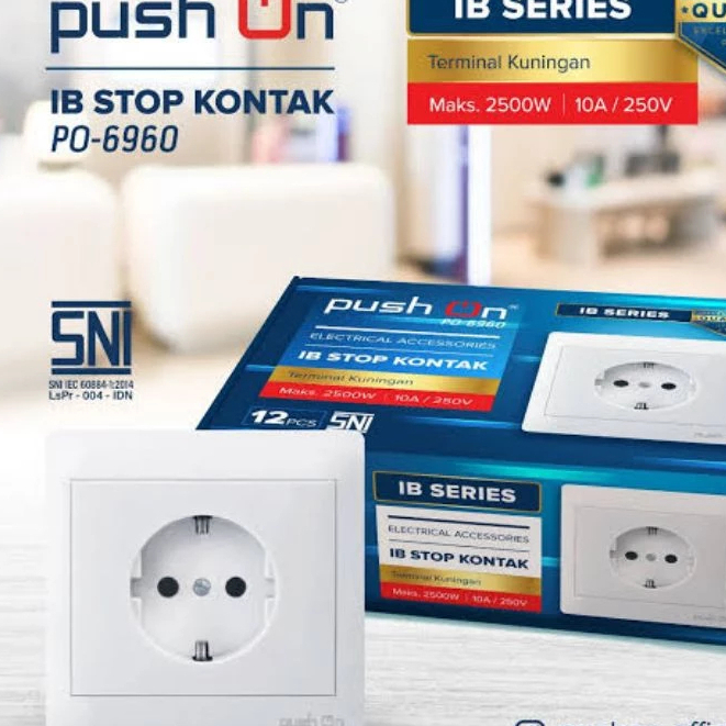 Jual Hot Sale IB Stop IB Stop Kontak Tanam Dinding Push On Kuningan ...
