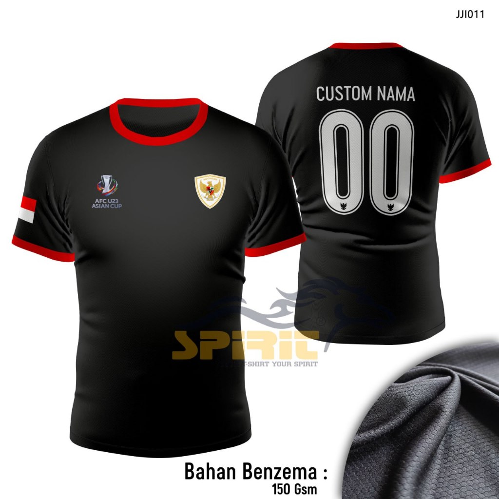 Jual Jersey Kaos Timnas Indonesia Dry Fit Benzema 150Gsm Premium AFC ...
