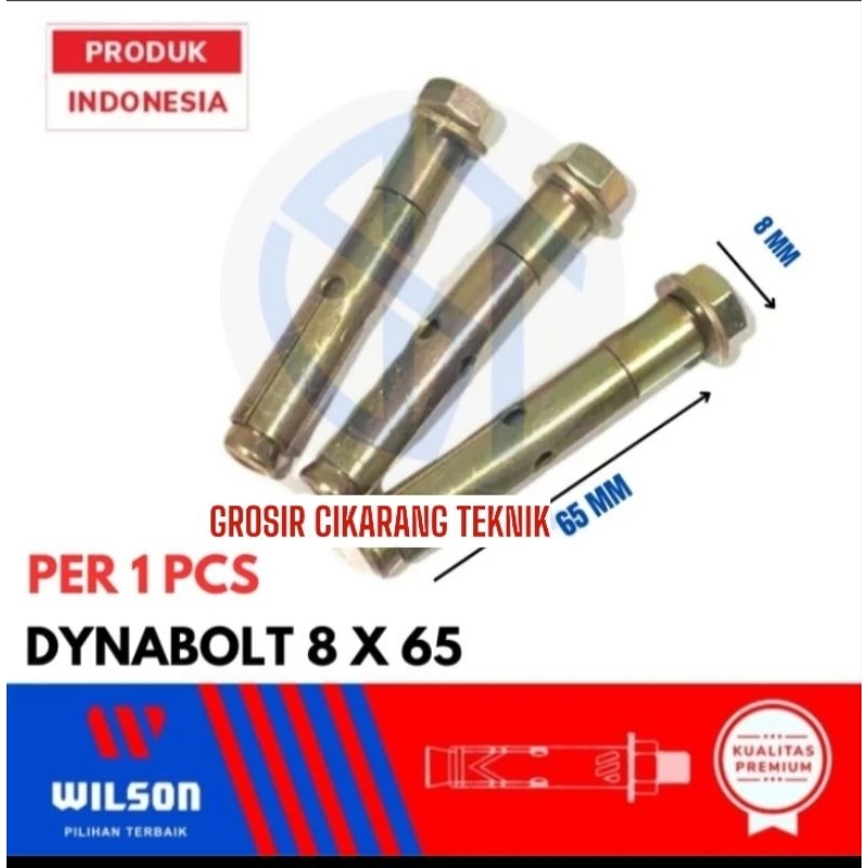 Jual Dinabolt 8x65 DYNABOLT WILSON PREMIUM QUALITY | Shopee Indonesia