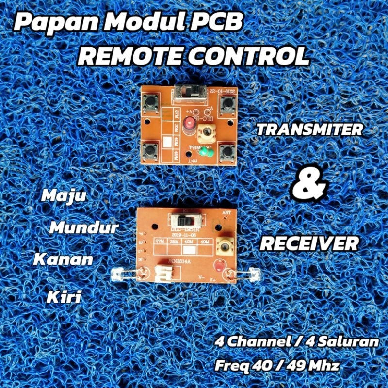 Jual Modul PCB RC Remote Control 4 Channel, 1 Pasang Receiver ...