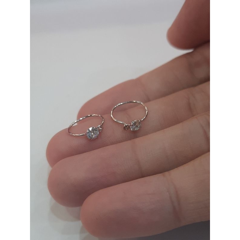 Jual ANTING GIPSI MATA PUTIH DENGAN BAHAN PERAK 925 DENGAN LAPIS MAS PUTIH TERSEDIA BERBAGAI ...