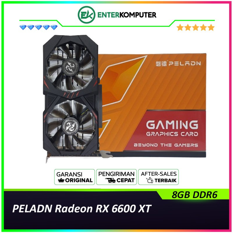Jual PELADN Radeon RX 6600 XT 8GB GDDR6 - DUAL FAN | Shopee Indonesia
