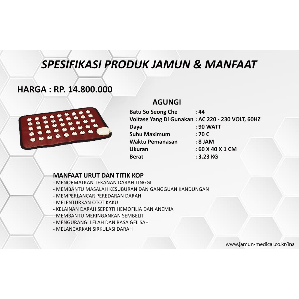 Jual JAMUN SSAMGEUMYANG AGUNG I BATU SO SEONG CHE ALAT TERAPI KESUBURAN ...