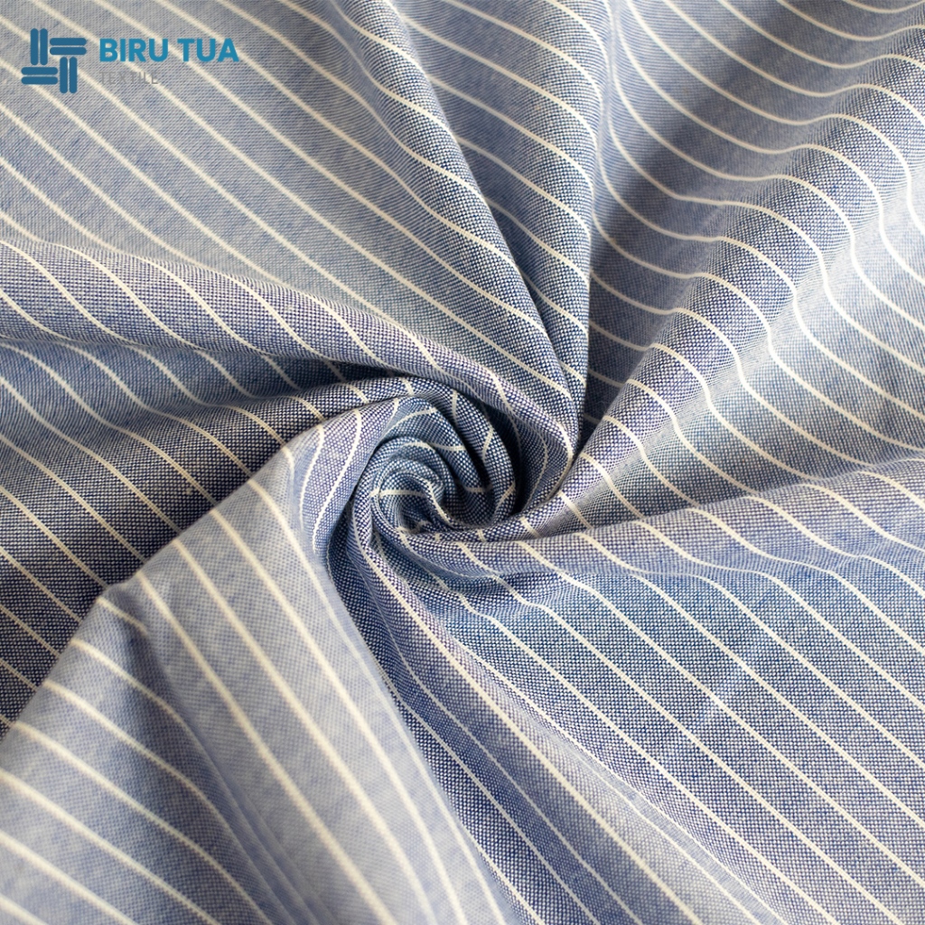 Jual Bahan Kain Oxford Salur Tettoron Cotton 180 gsm - 0,5 YARD (45 cm ...