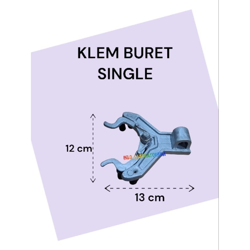 Jual Klem Buret Single/Single Clamp Burette/Penjepit Buret | Shopee ...