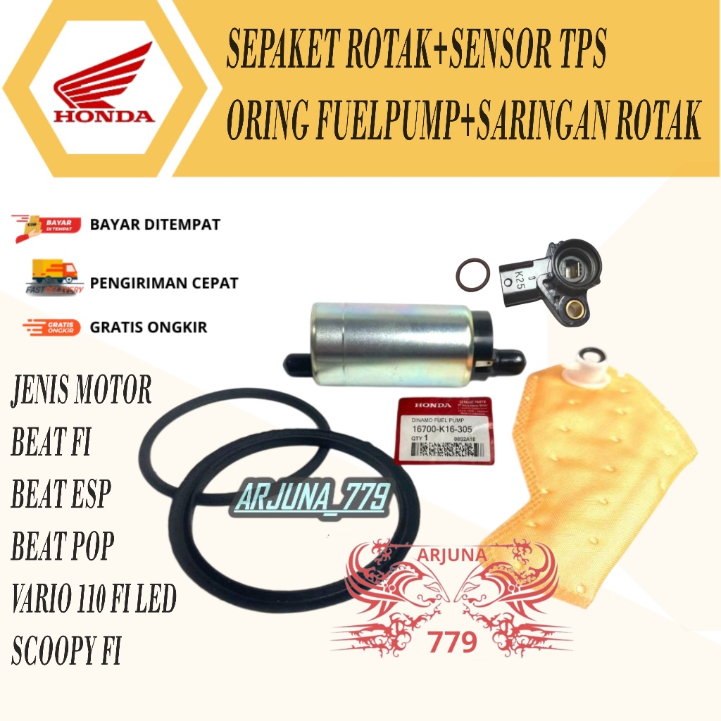 Jual Baru Sepaket Rotak Honda Beat Fi Beat Esp Beat Pop Vario 110 Fi ...