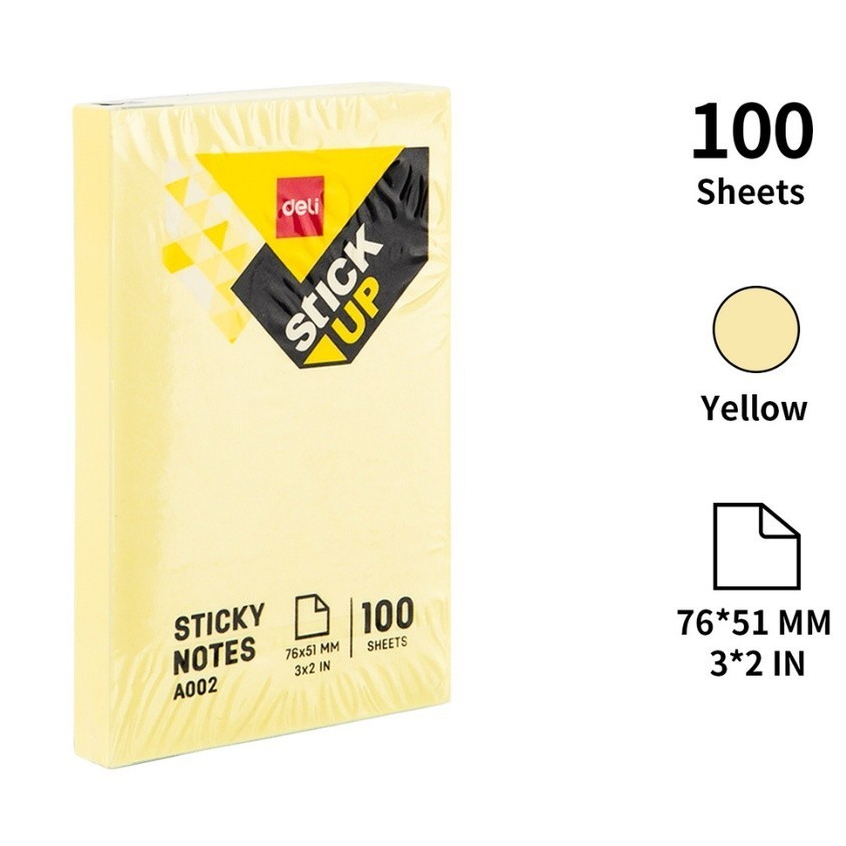 Jual DELI - Sticky Notes EA00253 / Memo tempel 76 x 52mm 3"x 2 ...