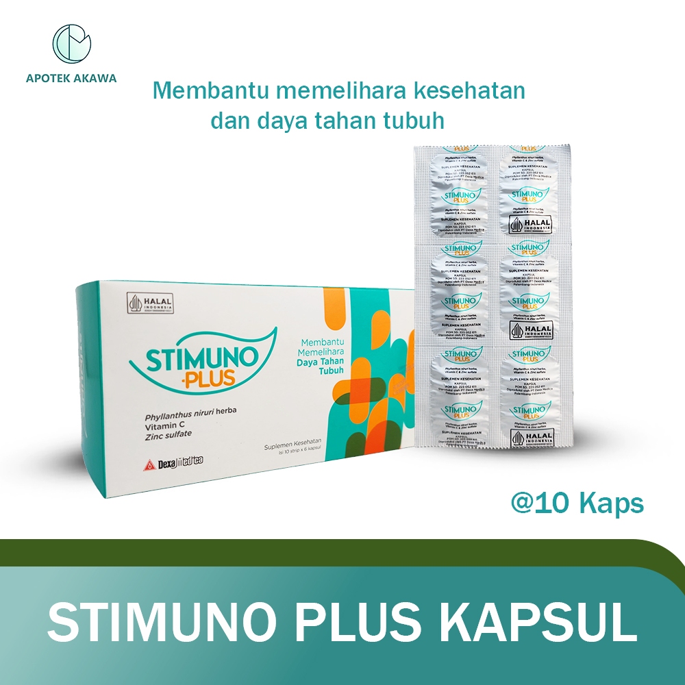 Jual STIMUNO PLUS KAPSUL @6 KAPS / VITAMIN DAYA TAHAN TUBUH / APOTEK ...