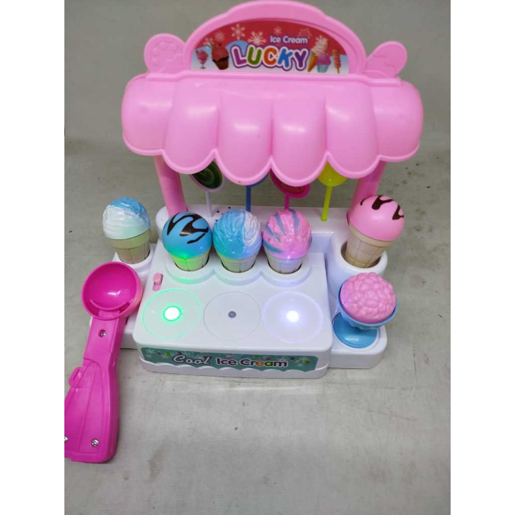 Jual MAINAN ICE CREAM SHOP ES KRIM STORE WARUNG GEROBAK LUCKY ICE CREAM ...