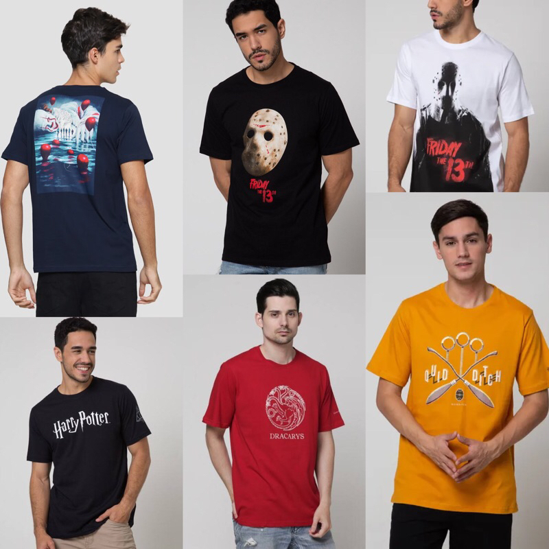Jual Kaos Branded Movie Series Combed | Shopee Indonesia