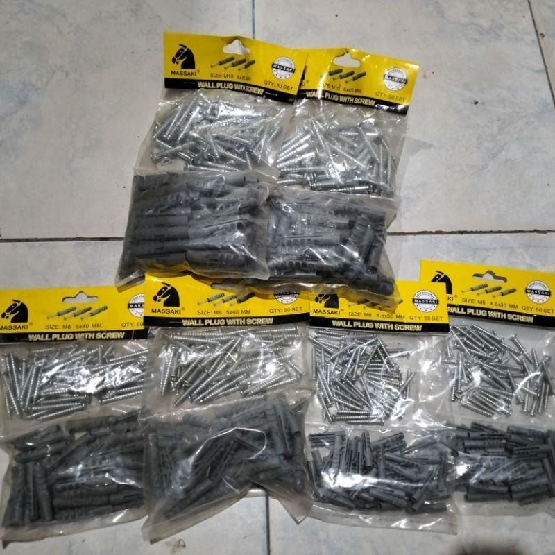 Jual FISHER + SEKRUP M6 M8 M10 LENGKAP MASSAKI | Shopee Indonesia