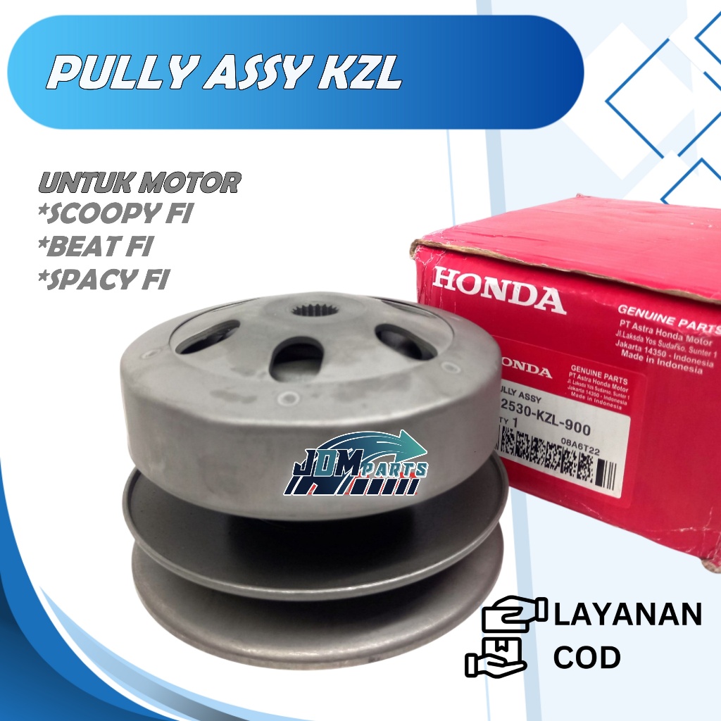Jual PULLY ASSY + KAMPAS GANDA KZL / HONDA BEAT FI / SCOOPY FI / SPACY ...