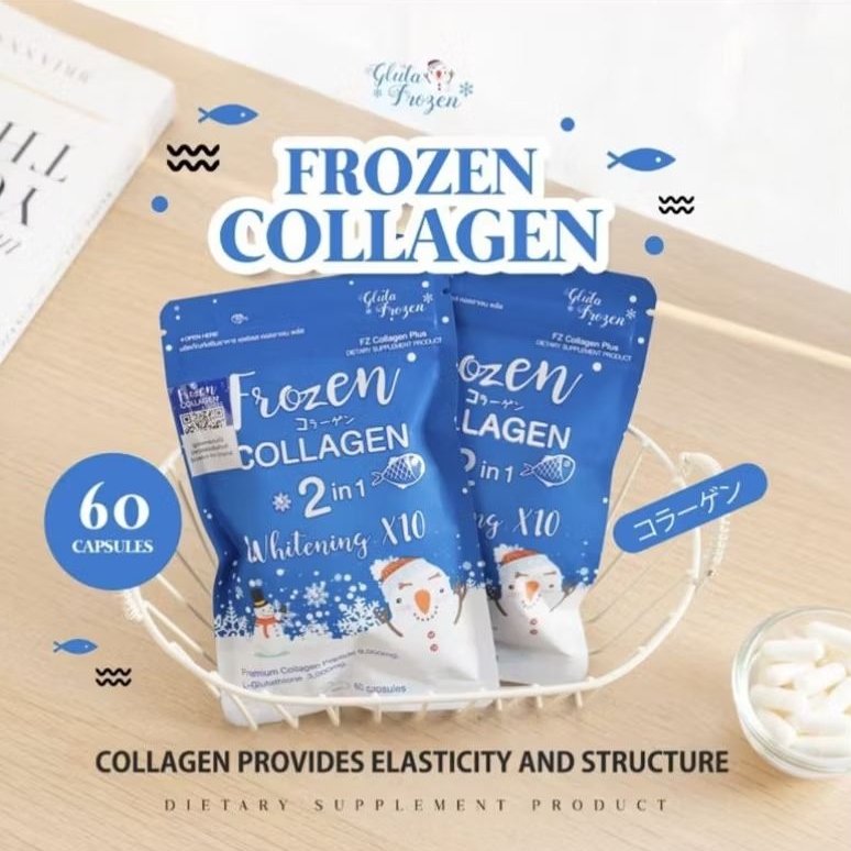 Jual SKINCARE THAILAND - FROZEN COLLAGEN WITH STICKER BARCODE [FREE ...