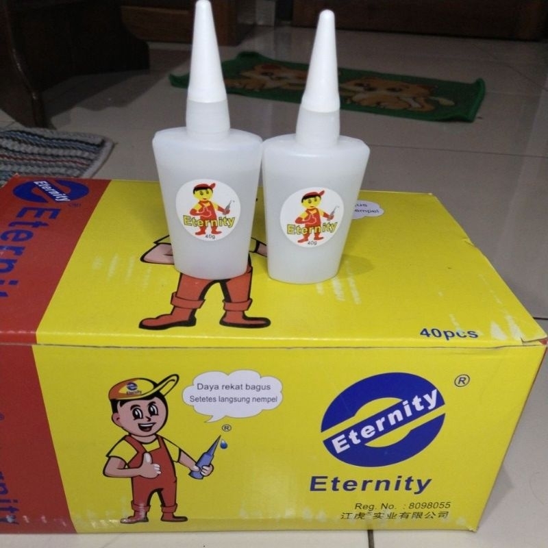 Jual LEM ETERNITY (gambar topi)40g | Shopee Indonesia
