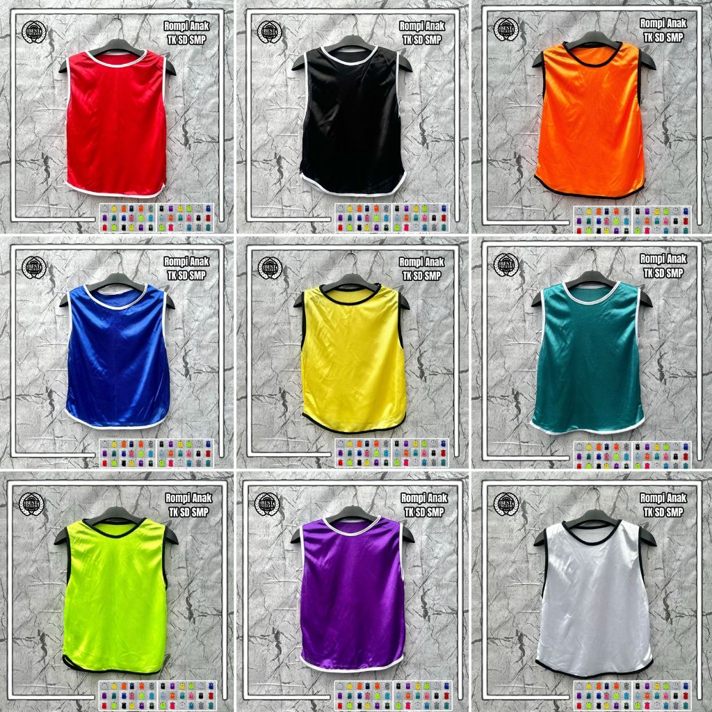 Jual Rompi Anak / Junior - Rompi Olahraga Anak Anak Polos Termurah ...