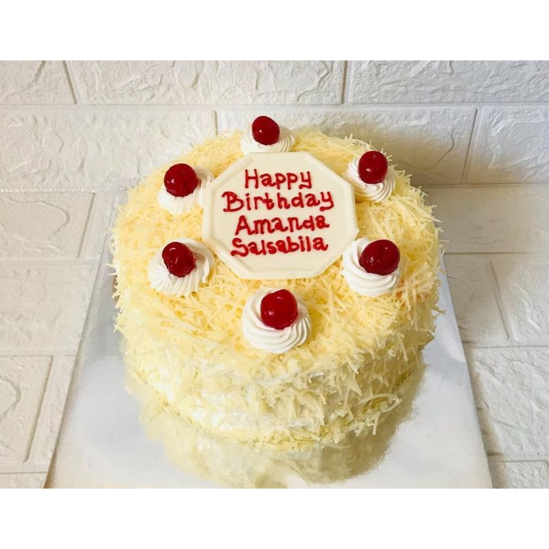 Jual Kue Ulang Tahun Keju Cheddar, Cheese Cake Birthday | Shopee Indonesia