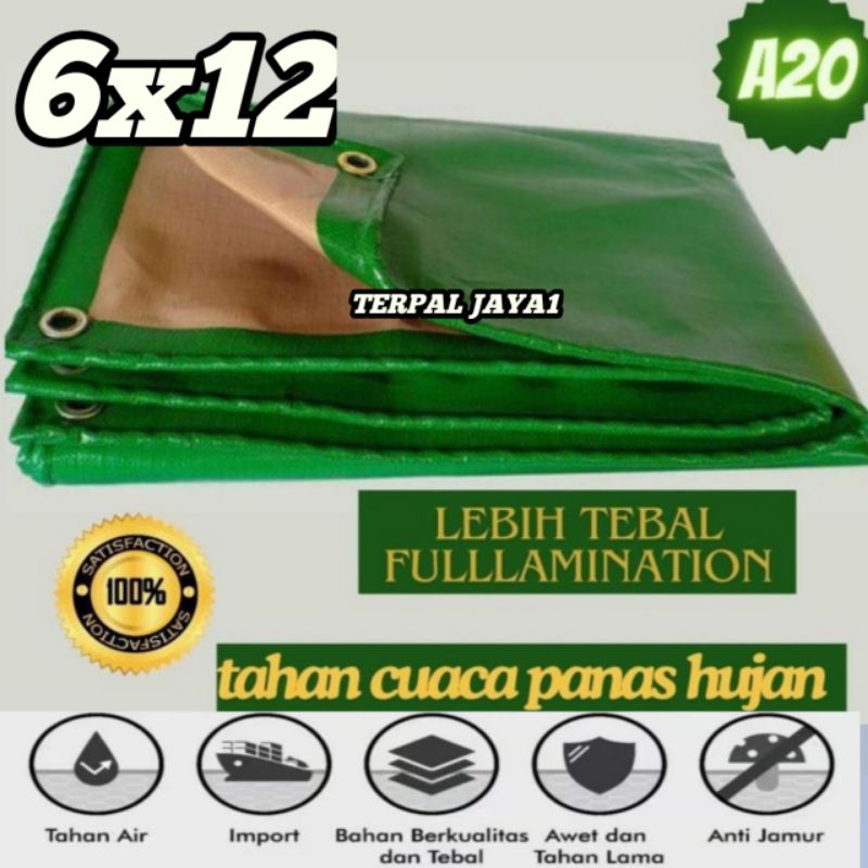 Jual terpal truk A20 ukuran 6x12 waterproof tahan segala cuaca | Shopee ...