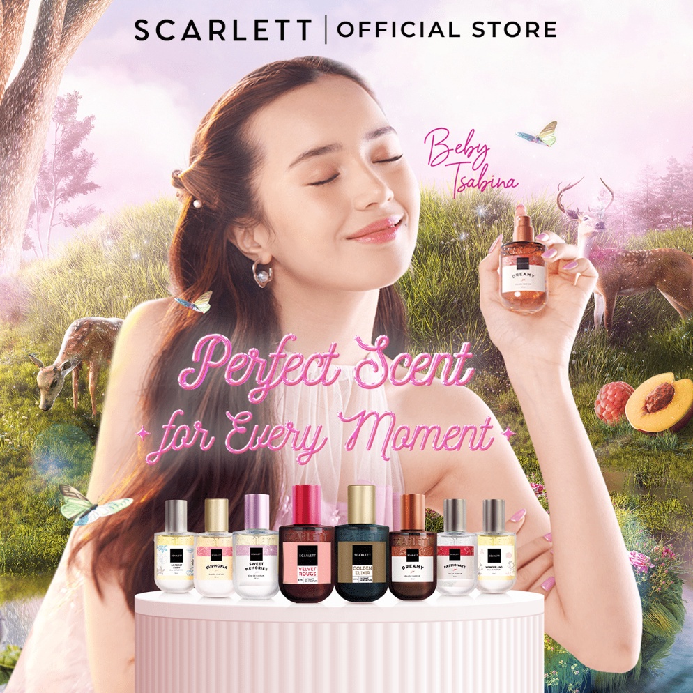 Jual Tertarik Scarlett Whitening Eau De Parfum Sweet Memories Dreamy ...