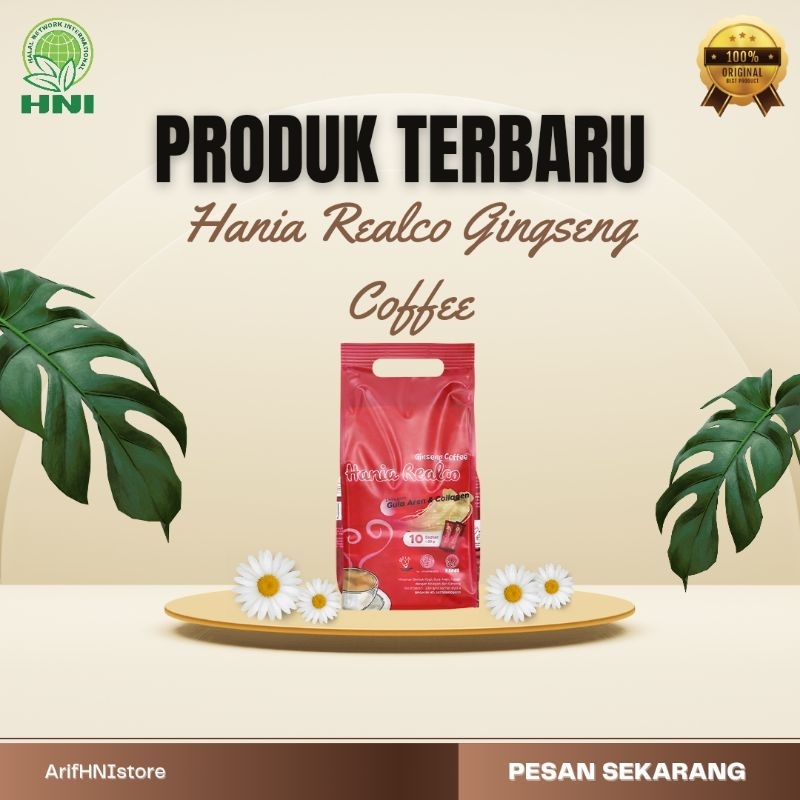 Jual HNI Hania Realco Ginseng Coffee 100% Original HNI | Shopee Indonesia
