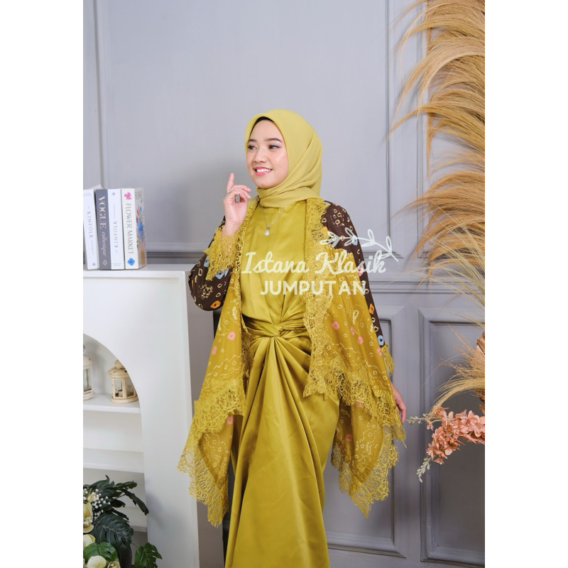 Jual GAMIS JUMPUTAN PALEMBANG CALIA ONESET LILIT JUMPUTAN DRESS KAFTAN ...