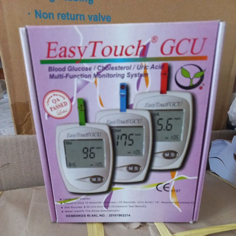 Jual Alat cek GCU gula darah kolesterol asam urat ET Easy Touch ...