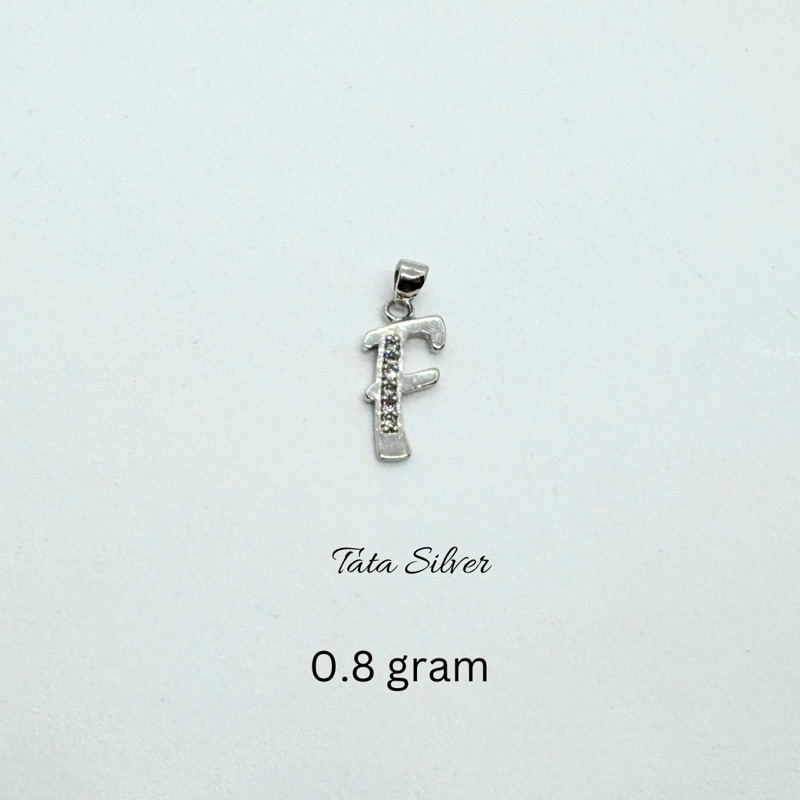 Jual Liontin Huruf Inisial F Perak Alfabet (925 Sterling Silver ...