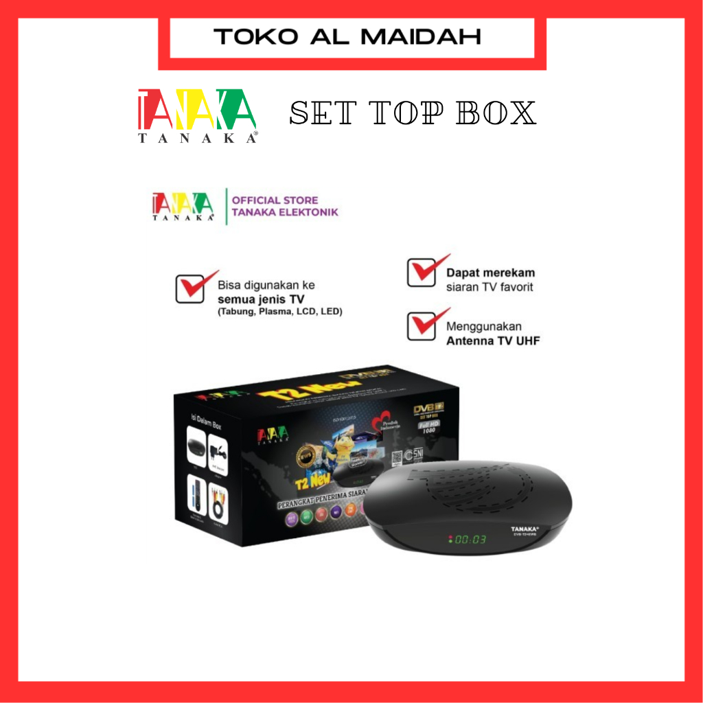 Jual STB DVB-T2 tanaka T2 NEW /Set Topbox Tv Digital | Shopee Indonesia