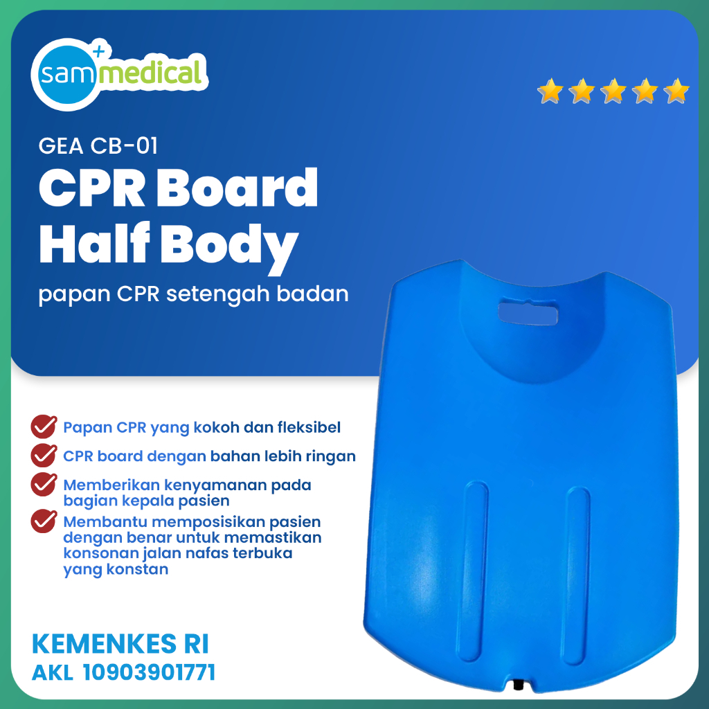 Jual GEA CPR Board Half Body / Papan CPR CB-01 / Emergency Stretcher ...