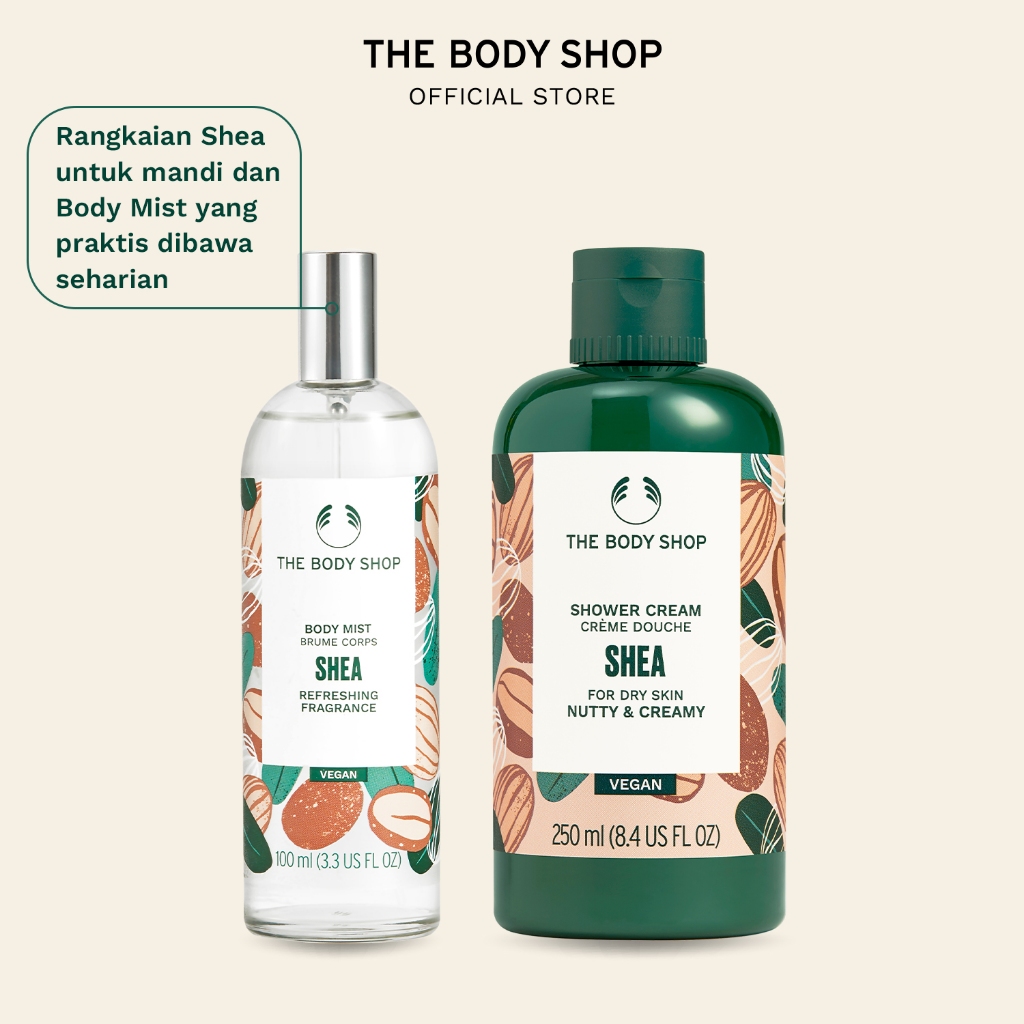 Jual The Body Shop Shea Body Mist & Shea Shower Cream | Shopee Indonesia