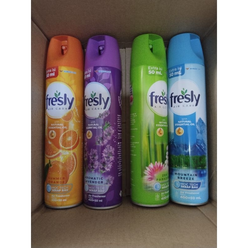 Jual Pengharum Ruangan Air Freshener Fresly Air Care 400ml | Shopee ...